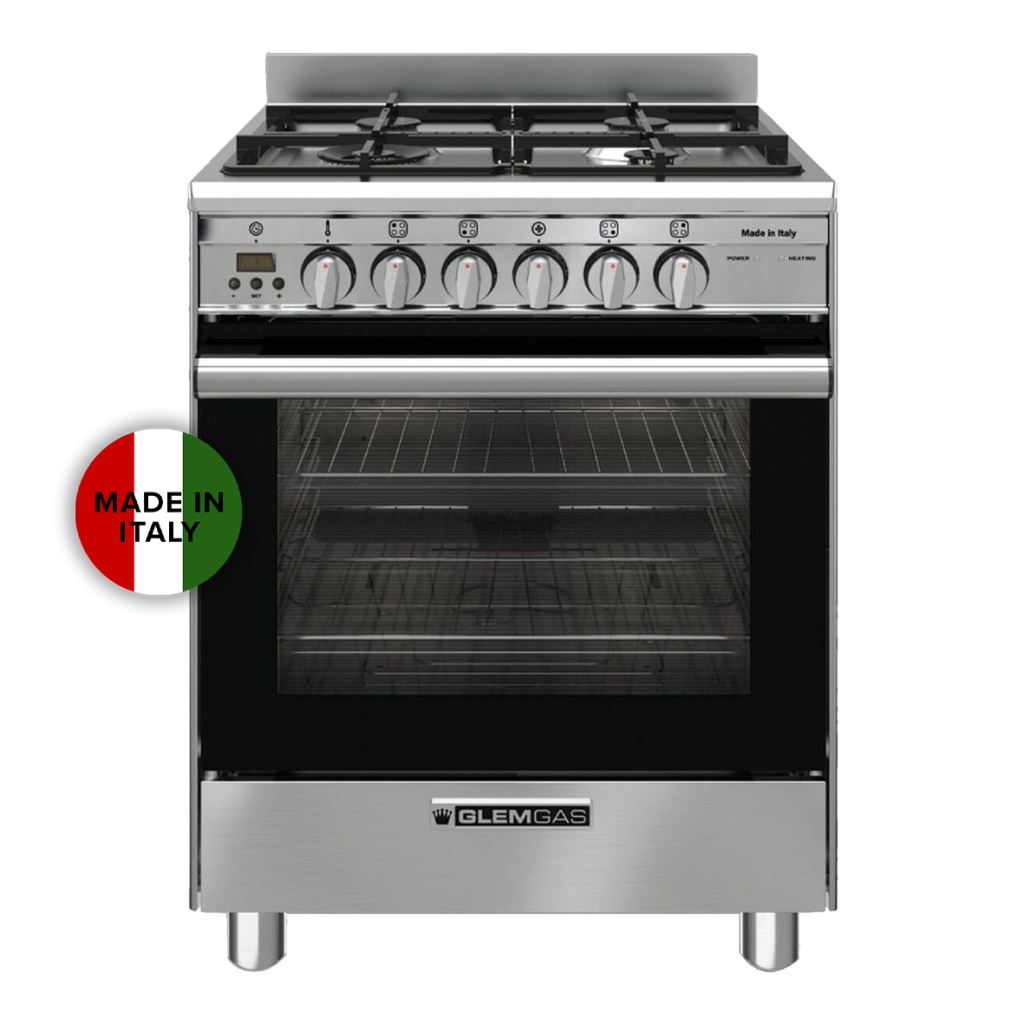 GB664GE 60cm Stainless Steel Dual Fuel Cooker – Daniela Appliances